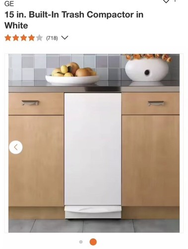 GE 15” Trash Compactor Model# UCG1500NWW In Color White New No Box ...