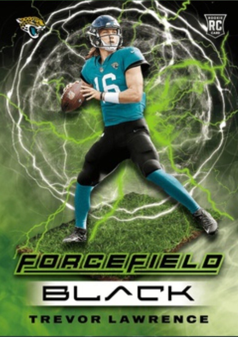 2021 Panini Black Trevor Lawrence Force Field Rookie RC NFL Blitz ...