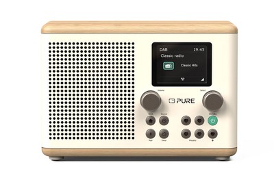 Pure Classic H4 DAB+ FM Portable Digital Radio with Bluetooth Cotton ...