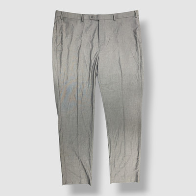 Calvin Klein Men's Gray Sharkskin Slim-Fit Dress Suit Pants Size 44W ...