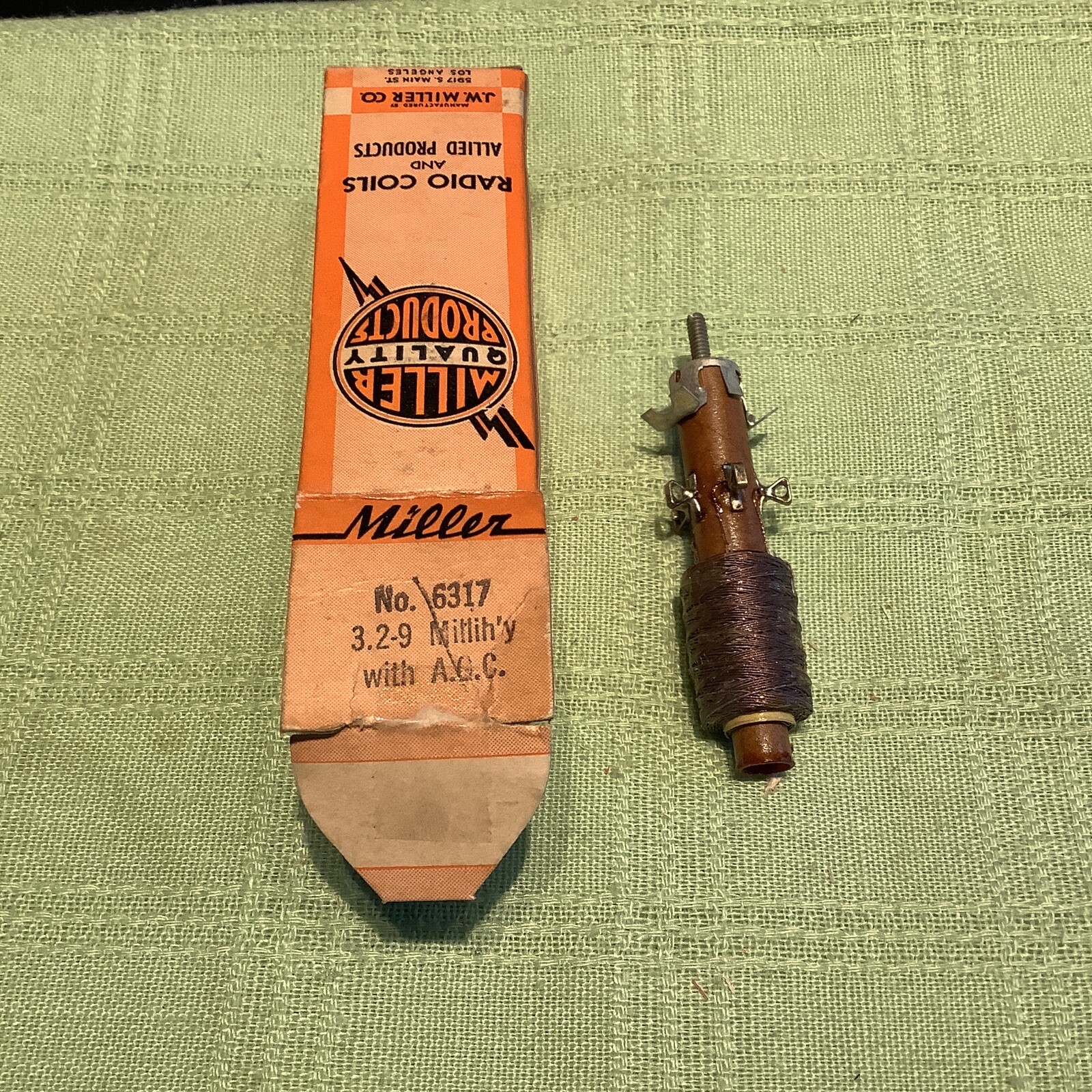 Miller 6317 Width Linearity Size Coil 3.2-9mH Tapped With AGC ...