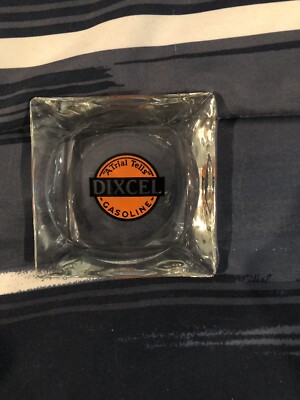 Dixcel Gasoline Glass Advertising Ashtray | eBay