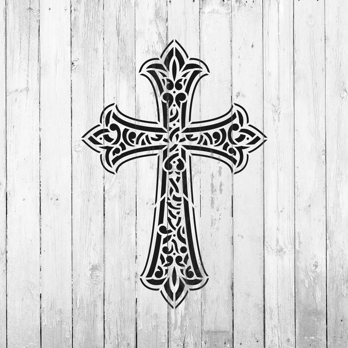 Wood Cross Stencils