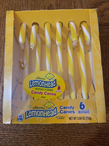 Lemonhead Candy Canes 1pkg of 6-Brand New-SHIPS N 24 HOURS | eBay