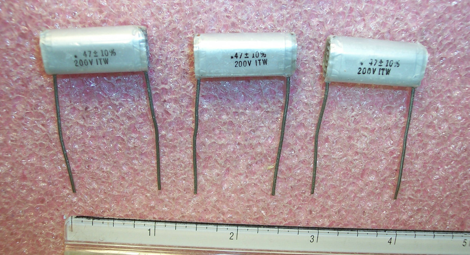 QTY (20) .47uf 200V 10% FMT POLYESTER FILM/FOIL CAPACITORS 474K02FM1100 ...