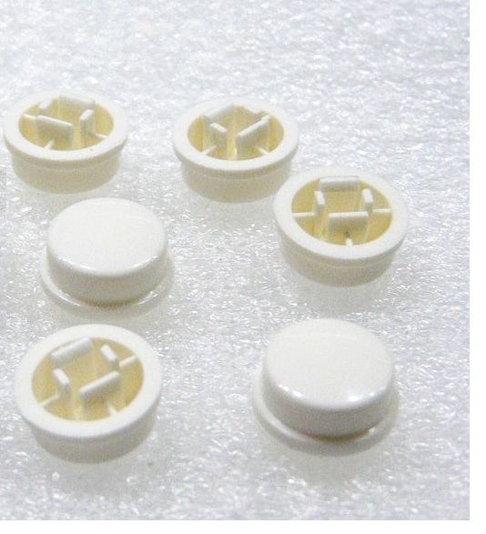 20pcs White Round Tactile Button Caps For 12×12×7.3mm Tact Switches | eBay