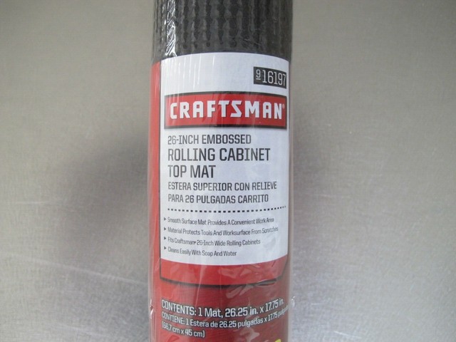 Craftsman Embossed Top Mat for 26" Tool Chest Rolling Cabinet 16197 ...