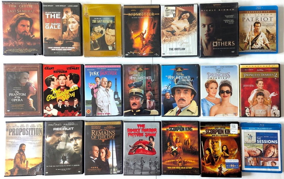 Select From 250 DVDs And Blu-rays- Most @$.99 - Flat Rate Shipping $5.25 | eBay