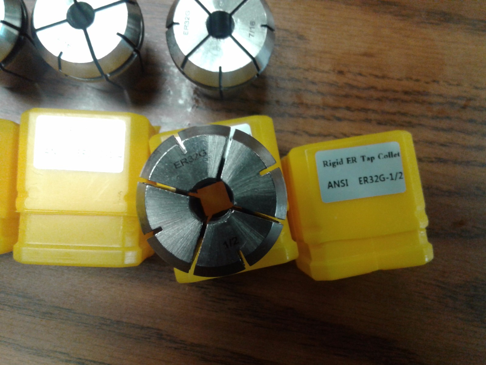 BT40-ER32 Floating Tap/Tapping Holder w. 4pcs ER32 tap collets #BT40 ...