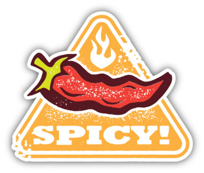 Spicy Food Vinyl Sticker Decal | eBay