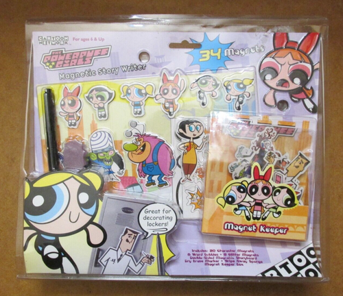 The PowerPuff Girls Magnetic Story Writer 34 MAGNETS! Cartoon Network ...