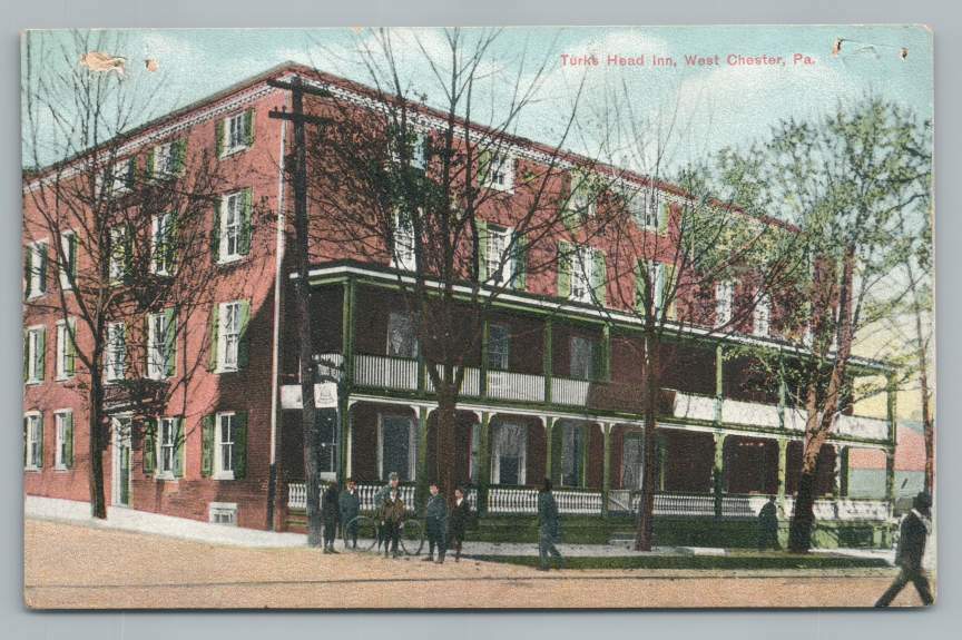 Turks Head Inn WEST CHESTER PA Rare Antique Pennsylvania Postcard 1910s ...
