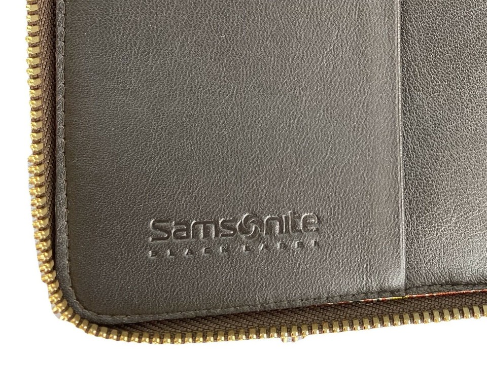 New Exclusive SAMSONITE BLACK LABEL RESORT Leather TRAVEL WALLET Brown ...