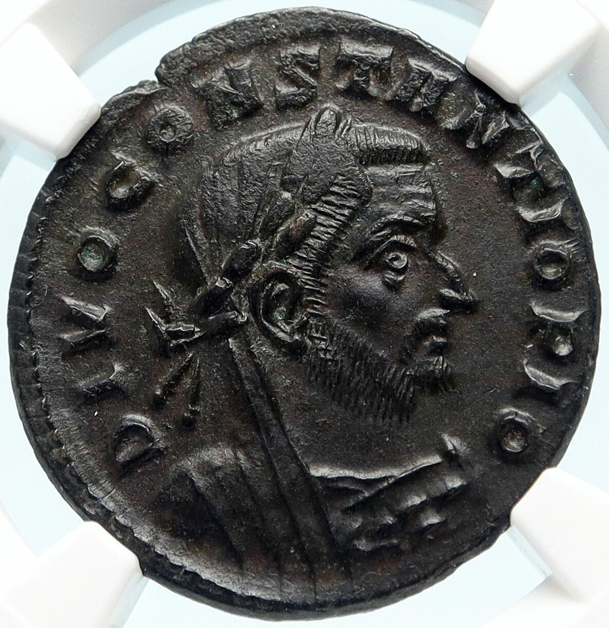 Divus CONSTANTIUS I Chlorus Authentic Ancient 307AD Roman Coin ALTAR ...