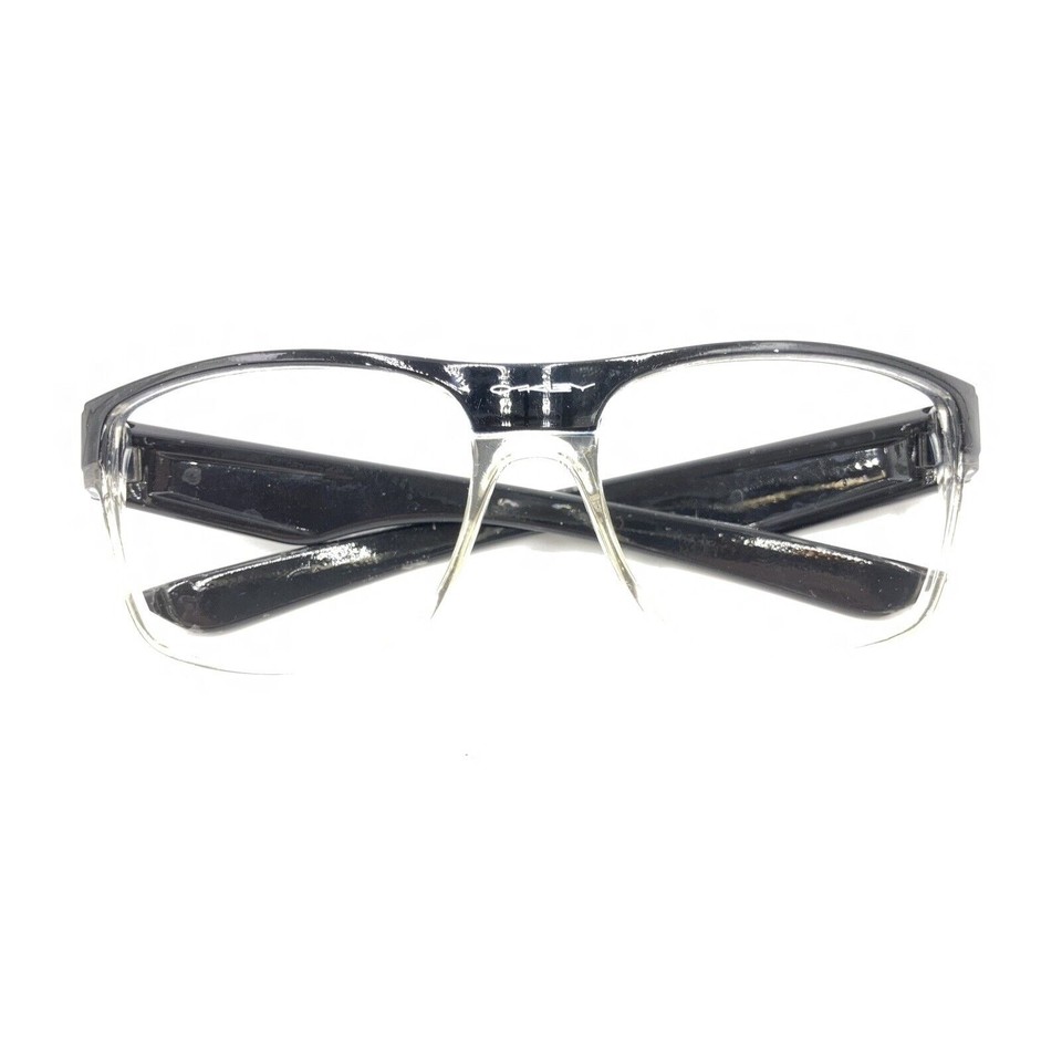 Oakley Black Clear Large Wrap Rectangle Sunglasses Frames Designer Men ...