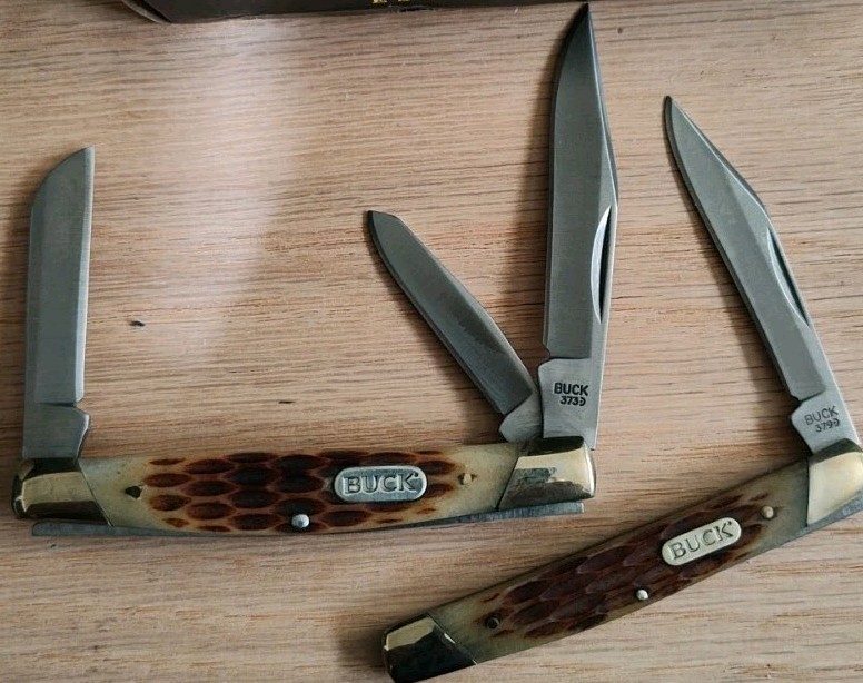 2011 Buck Combo Folding Knife Model 373/379 In Box Since 2011 Perfect ...