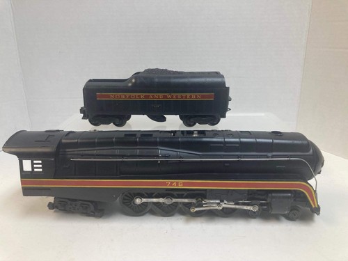 Lionel 746 N&W Class J Steam Loco w/ 746W Short‑Stripe Whistle Tender ...