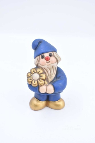 Ceramic Gnome With Blue Outfit H 12Cm | eBay
