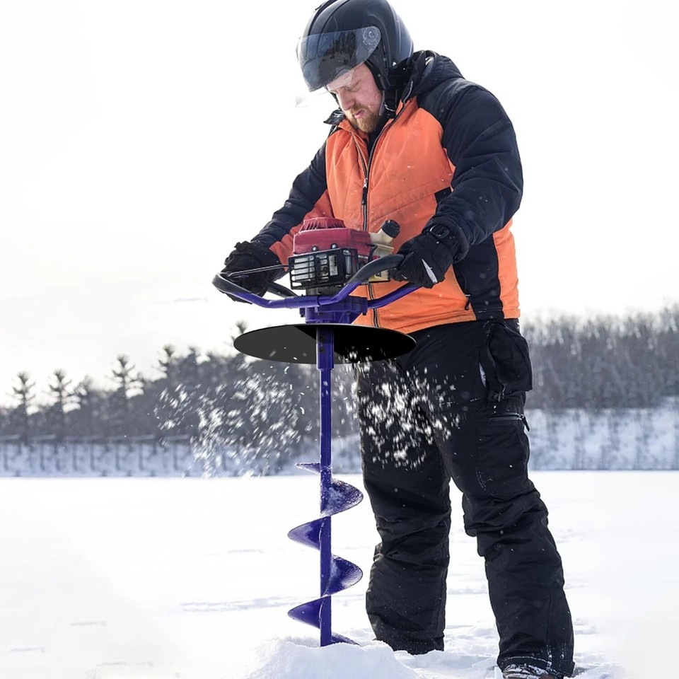 Ice Auger Drill Adapter- Stainless Steel Ice Fishing Auger Stopper Disc ...