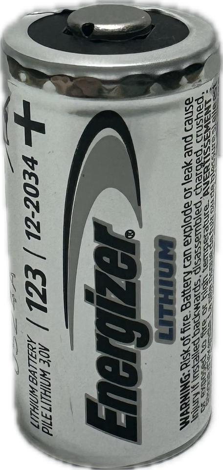 12 x CR123 Energizer 3V Lithium Batteries (CR123A, DL123, 123, EL123 ...