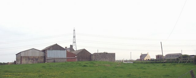 Photo 6x4 Two neighbouring farms - Nant Uchaf and Foel Isaf Llangefni ...