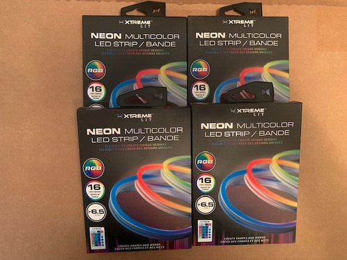 BRAND NEW SEALED! 4 boxes Xtreme LIT NEON Multi-Color LED Light Strip ...