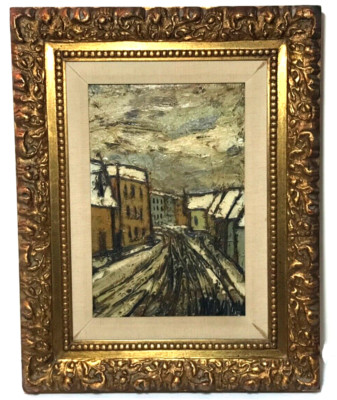 Phillipe Marchand French Artist Impressionist Street Scene Impasto ...