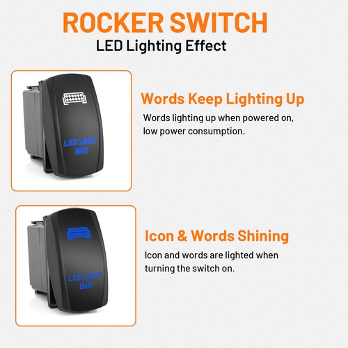 NEW Rock Light Wiring Harness Kit with Rocker Switch For Polaris RZR ...