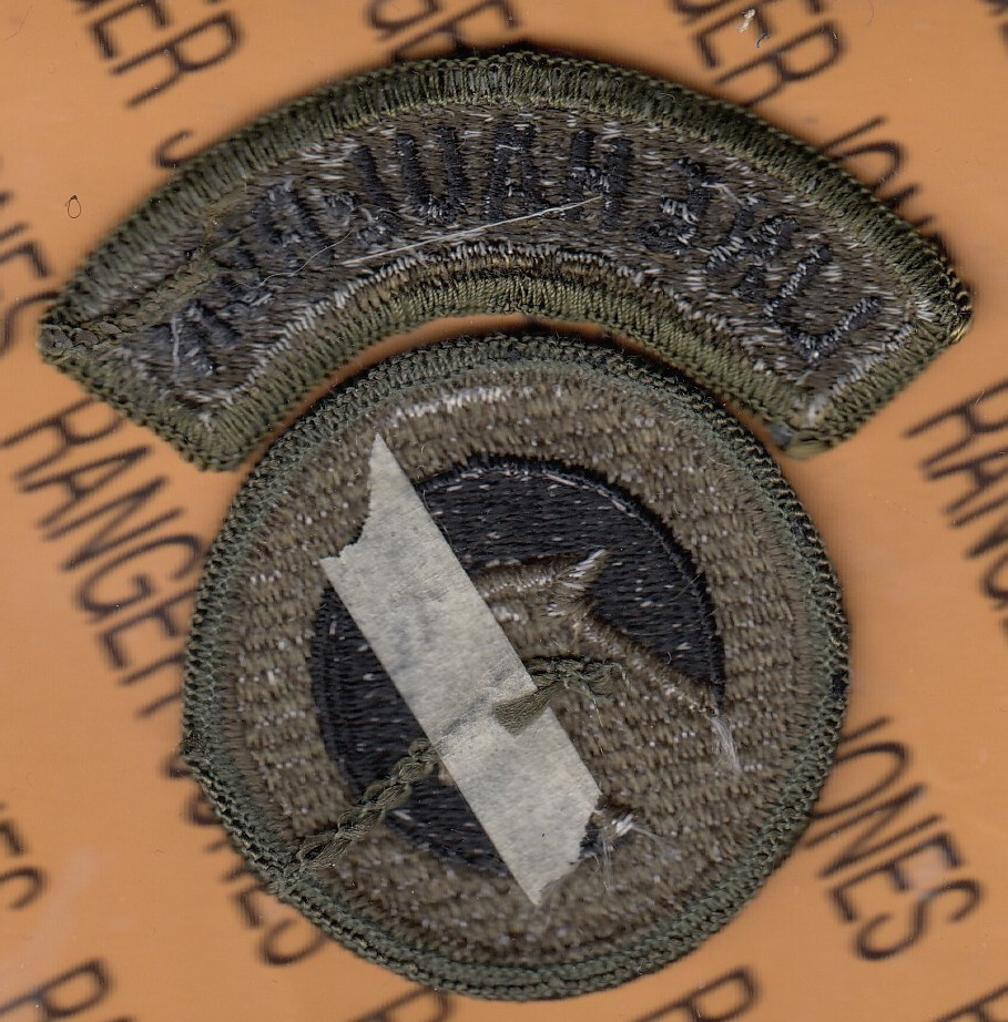 US Army 1st Logistical Command Line Haul RVN Vietnam BDU OD ~2.75 ...