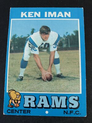 1971 Topps Football # 68 Ken Iman RC Los Angeles Rams | eBay