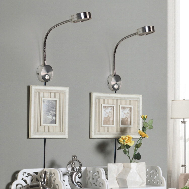 Soft Pipe 3W/5W LED Wall Sconce Light Picture Spotlight Fixture Switch ...