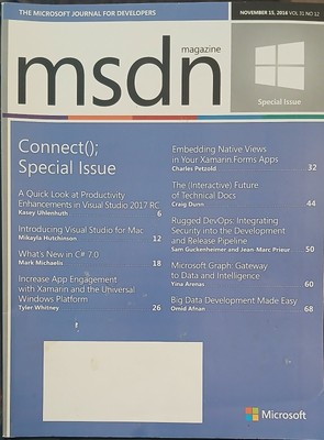 2015 NOVEMBER MSDN MAGAZINE - Connect(); Special Issue | eBay