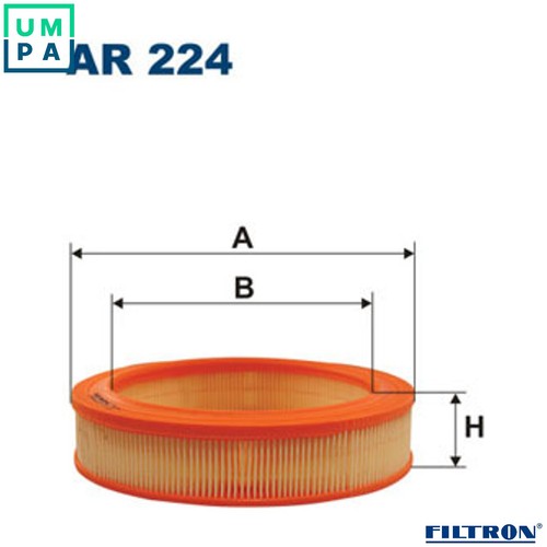AIR FILTER AR 224 FOR AC DACIA FORD TRANSIT/Platform/Chassis/Van/Bus ...