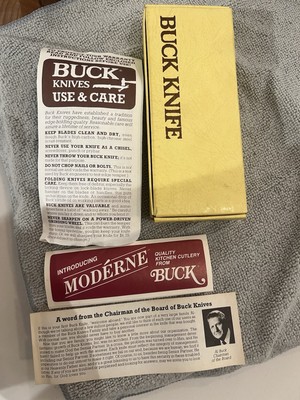 1980’s Buck Bucklite Model 424/Cat 783 Box/ Paperwork ONLY! NO KNIFE ...