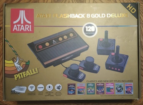 Atari Flashback 8 Gold Deluxe HD Console 40th Anniversary Edition GOOD ...