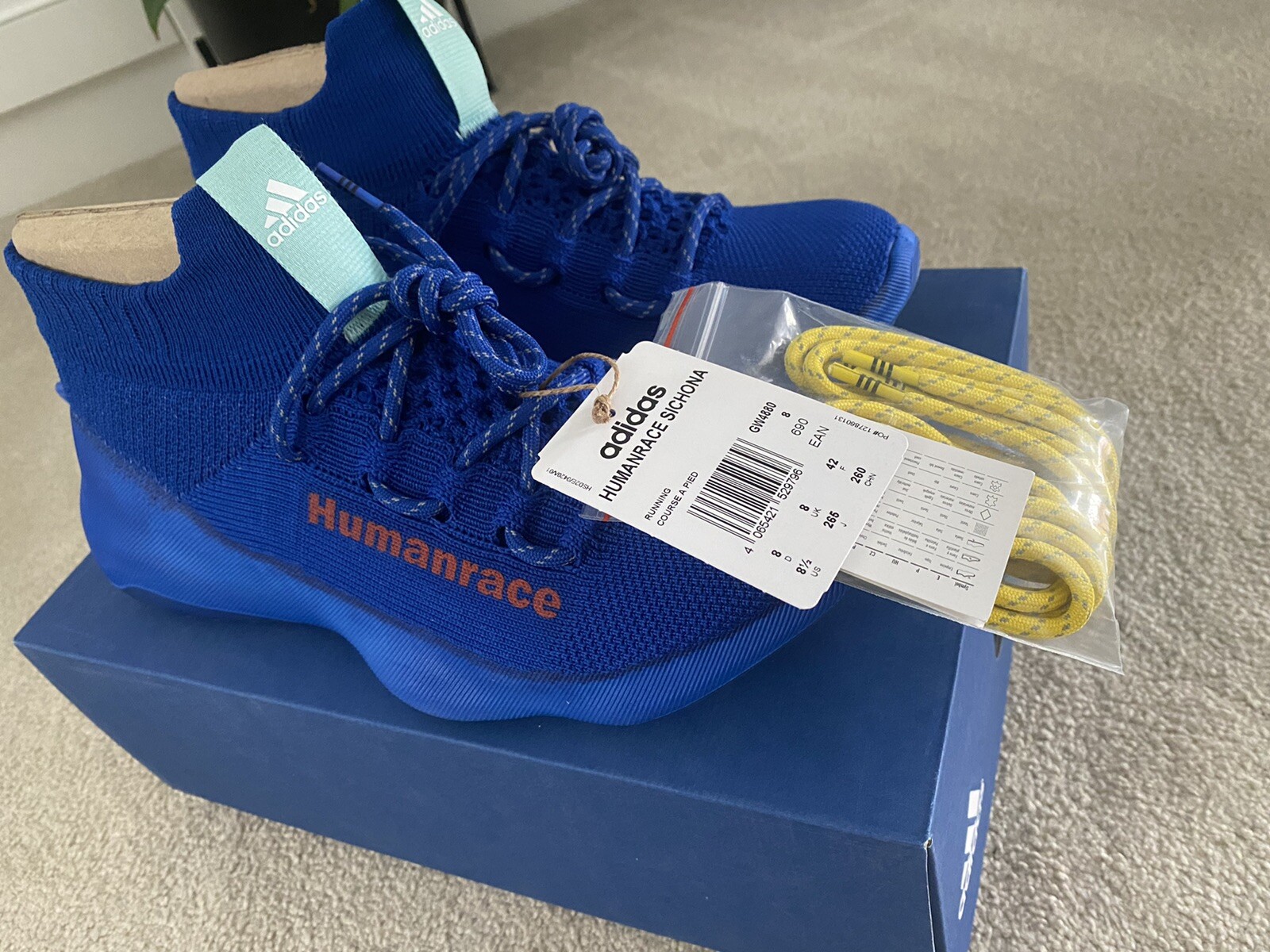 Adidas Humanrace Sichona Pharrell GW4880 Blue UK 8 5 EU 42 2 3 US 9 IN adidas-humanrace-sichona-pharrell-gw4880-blue-uk-8-5-eu-42-2-3-us-9-in