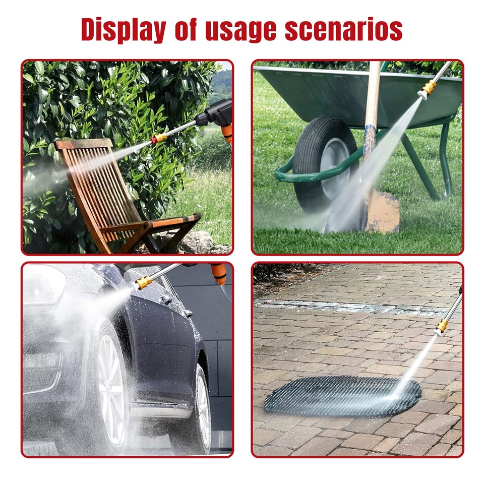 Cordless Electric High Pressure Water Spray Car Gun Portable Washer ...