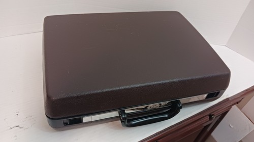 Samsonite SIGNAT Classic Brown Hard Shell Low Profile Brief Case FREE ...