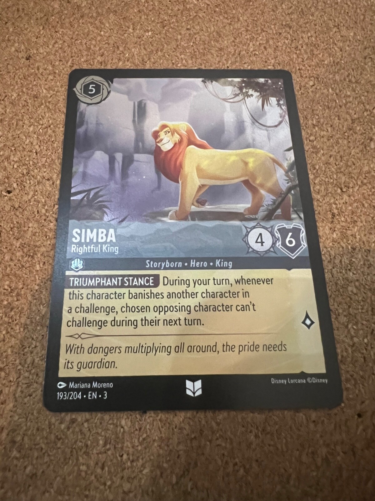 Disney Lorcana Into the Inklands 193/204 Simba - Uncommon Cold Foil | eBay
