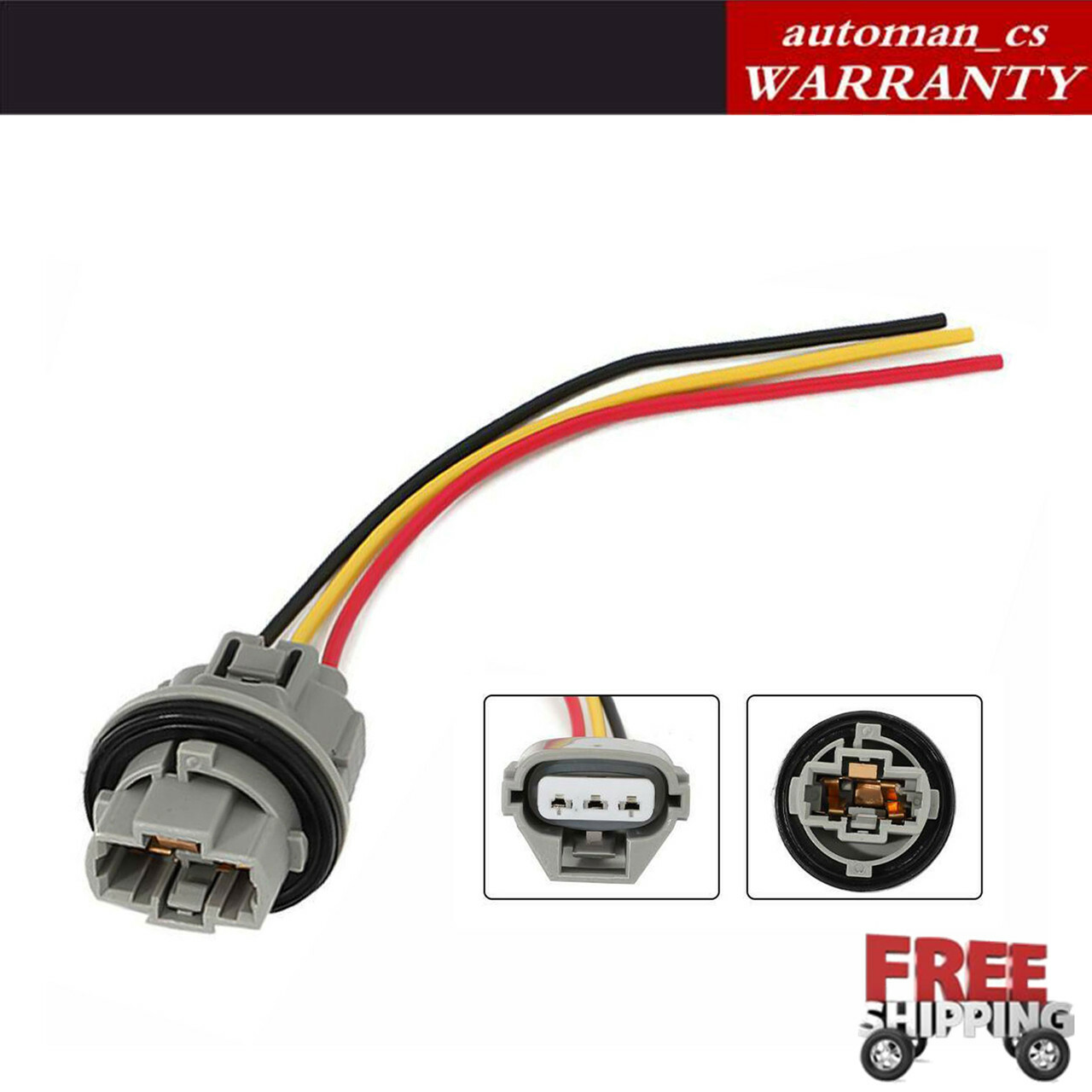 Front Turn Signal Light Connector Plug Wire Harness + Bulb Socket for ...