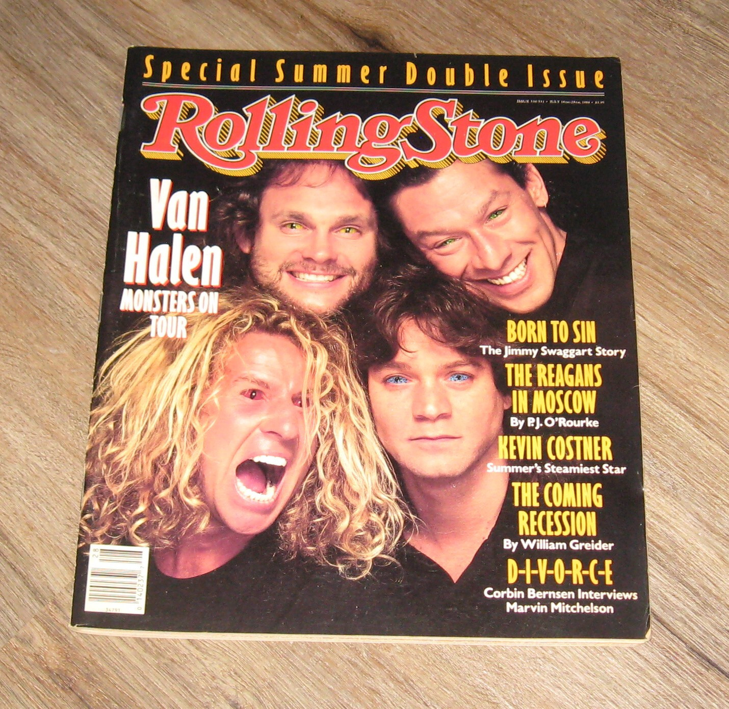 Rolling Stone 1988 magazine Eddie VAN HALEN Belinda Carlisle BJORK ...