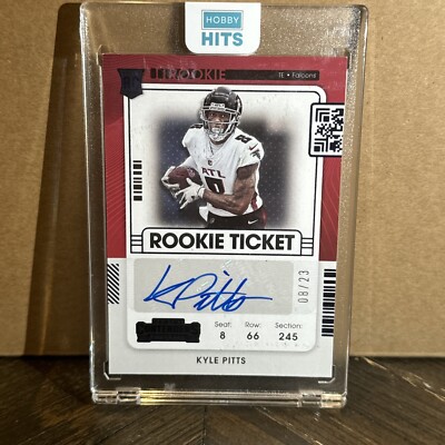 2021 Panini Contenders Kyle Pitts Variation Rookie Ticket Auto ...