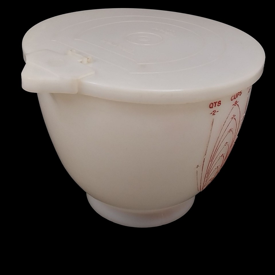 Vintage Tupperware Mix n Store 8 Cup 2 Quart Measuring Batter Bowl with ...