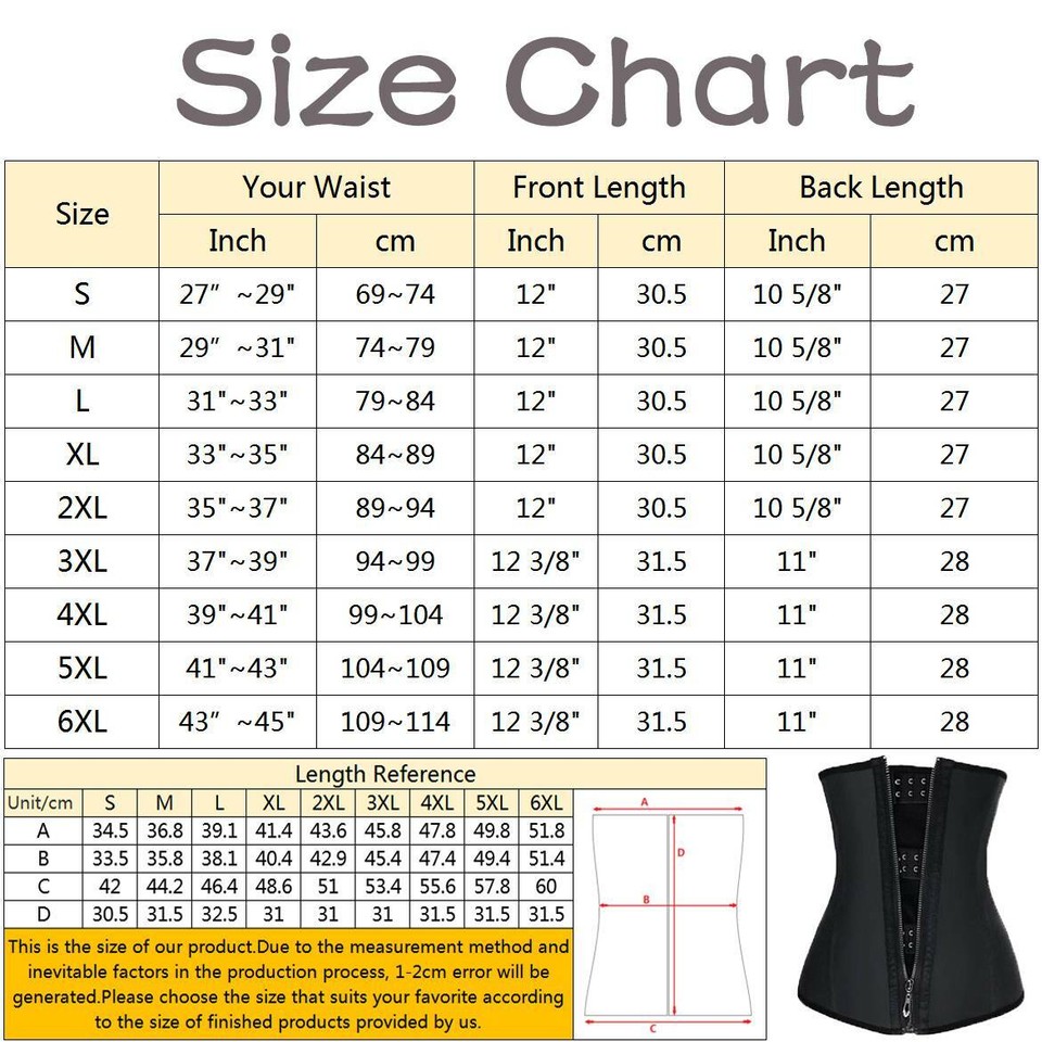 Fajas Reductoras Colombianas LATEX Waist Trainer Corset Cincher Body ...