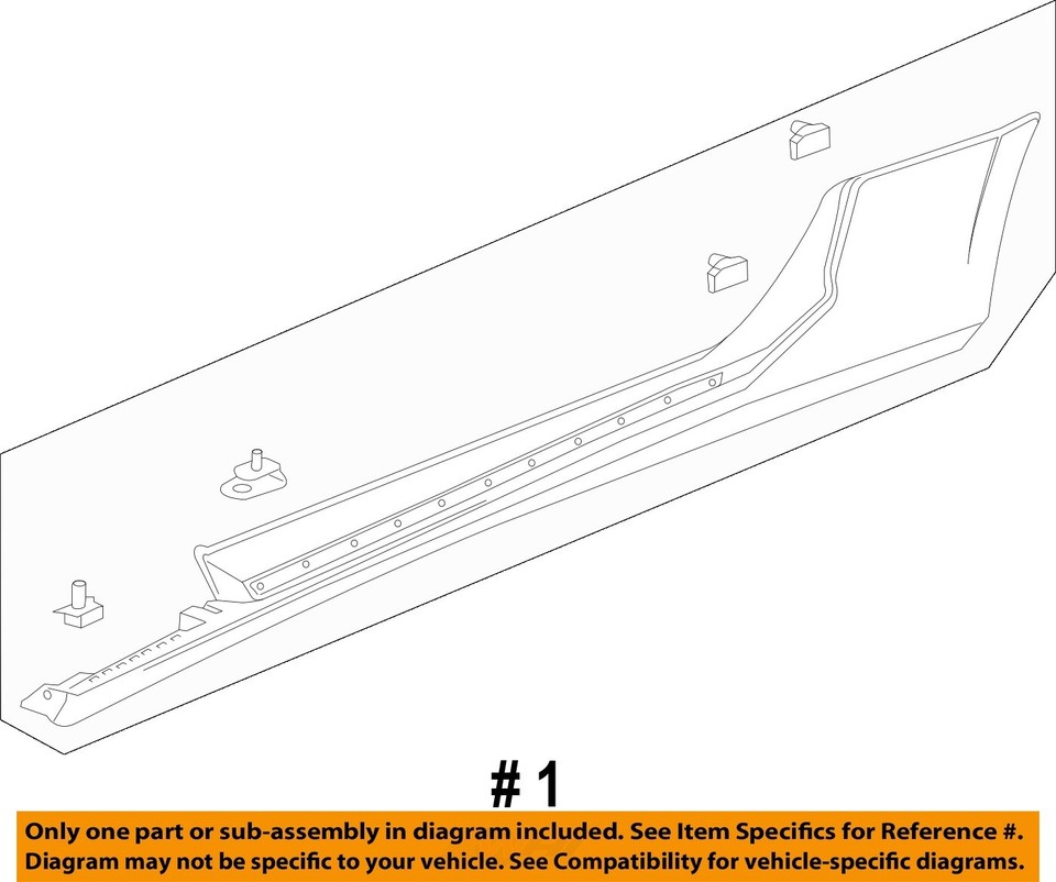 GM OEM 16-24 Camaro Pillars, Rocker Floor Exterior Trim-Rocker Molding ...