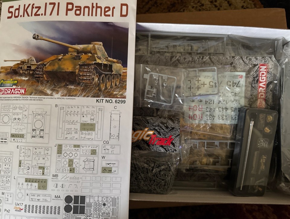 Dragon #6299 Sd.Kfz.171 Panther D 1:35- Model Kit | eBay