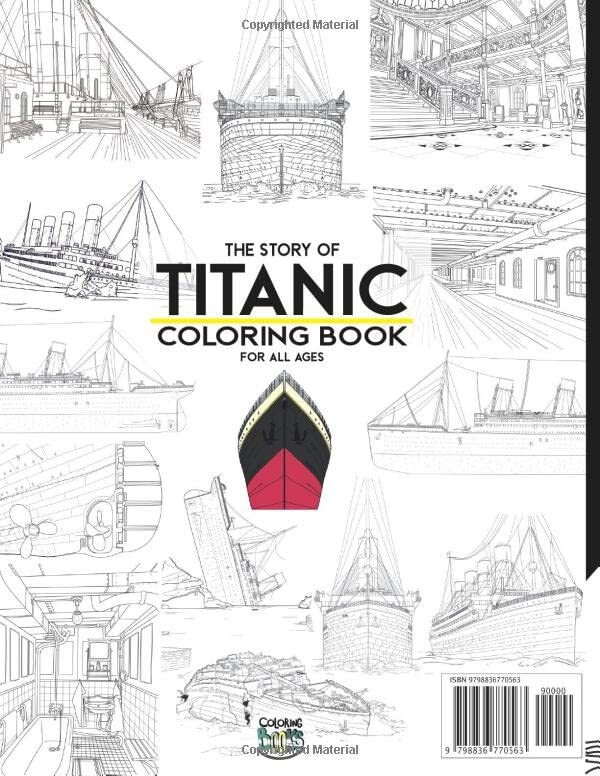 Titanic Coloring Book for All Ages The Story of Titanic Colouring Book ...