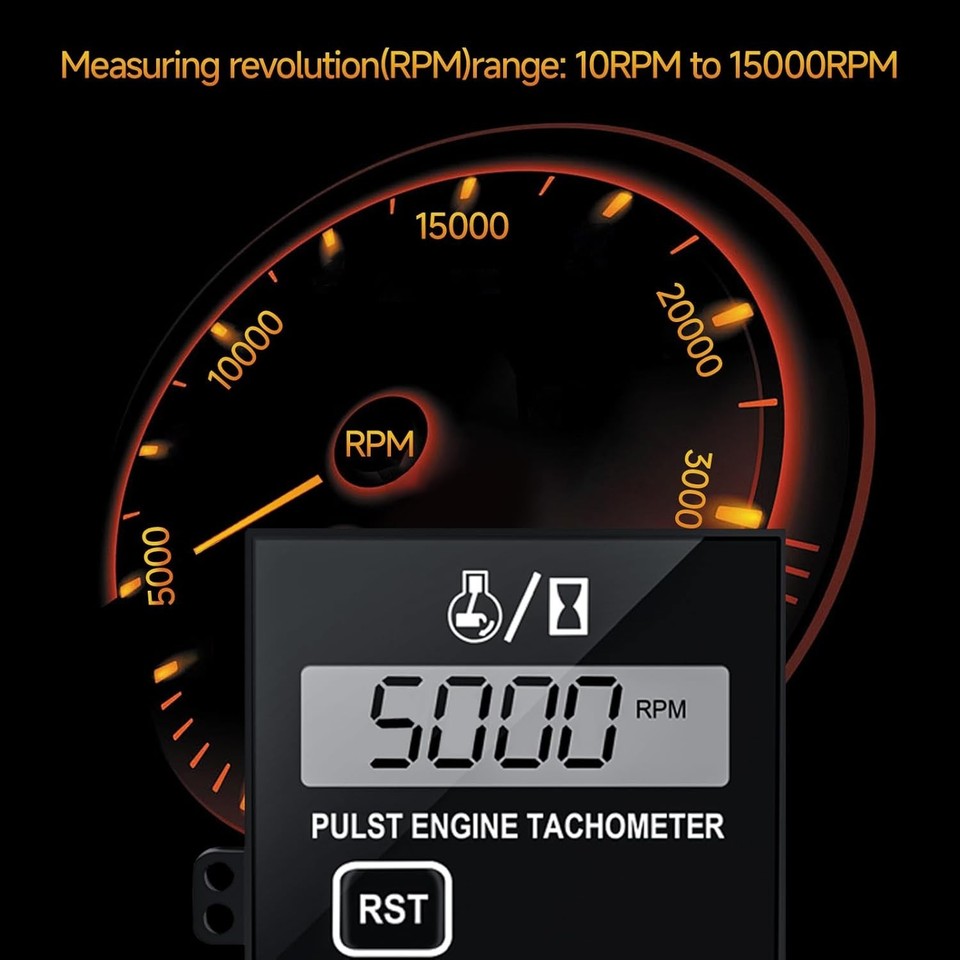 Chainsaw Tachometer-Digital Tachometer Tach Gauge Small Engine ...