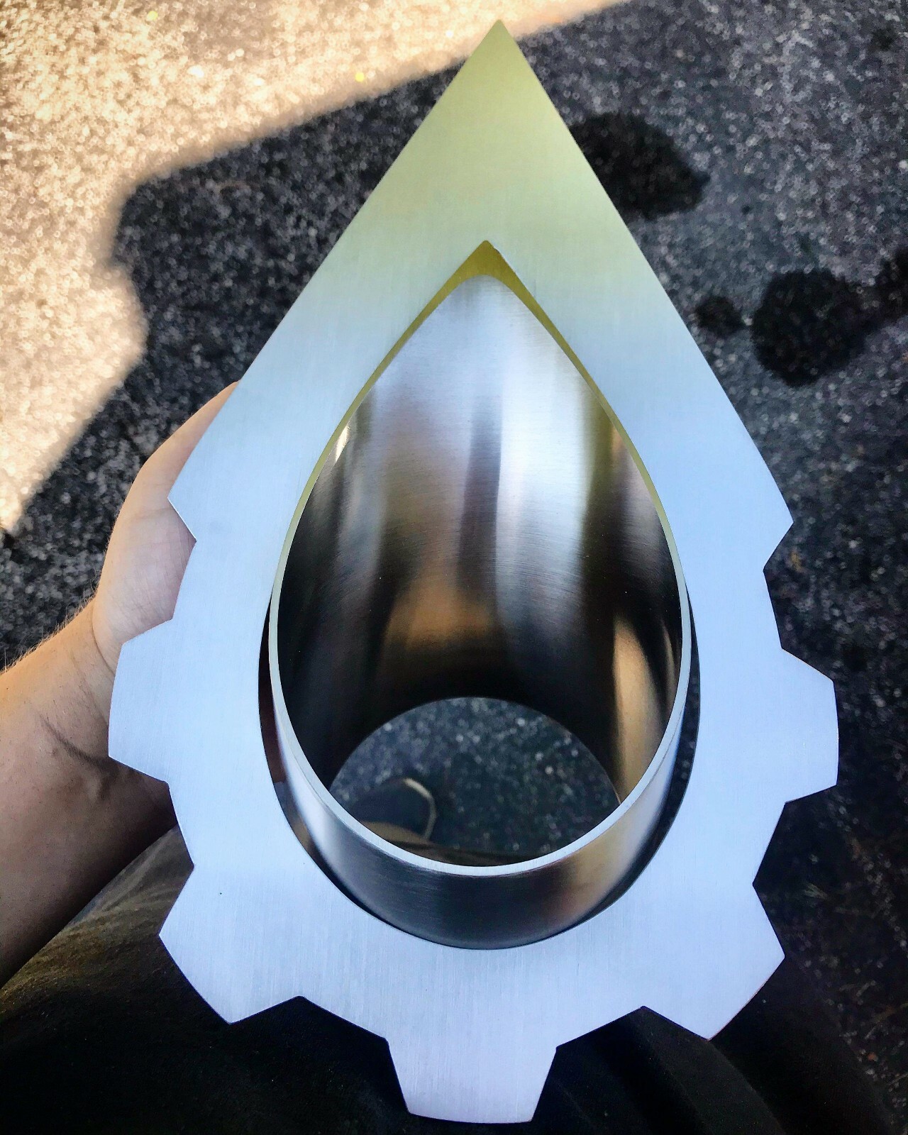 4" Teardrop Exhaust Tip Stainless steel Reggiebuilt tear hood exit | eBay