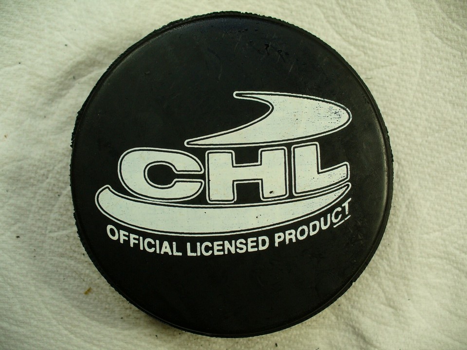 CHL Tulsa Oilers Large Logo Oilman Official League Hockey Puck Collect ...